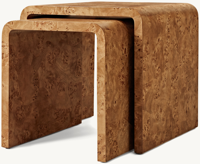 Belmont Burl Nesting Side Table