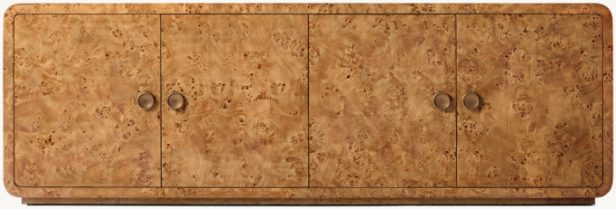 Belmont Burl 4-Door Media Console