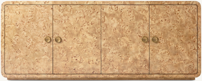 Belmont Burl 4-Door Sideboard | RH