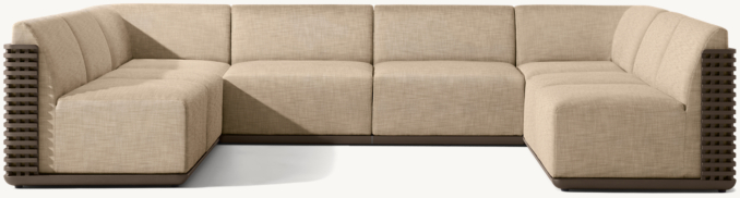 Trelica Aluminum Modular U-Sofa Sectional | RH