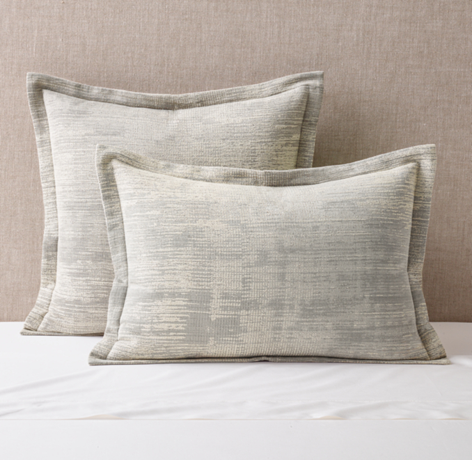 Brushstroke Jacquard Cotton-Wool Sham