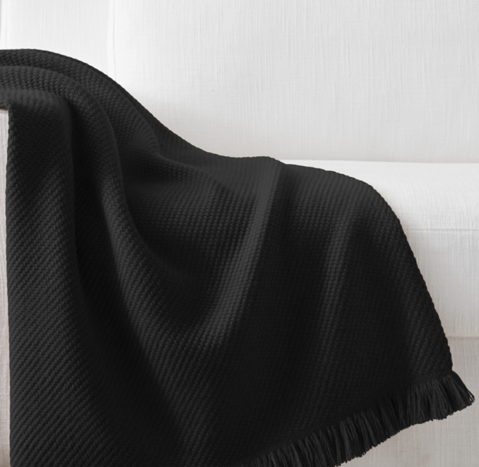 Nepalese Handwoven Cashmere & Yak Wool Throw | RH