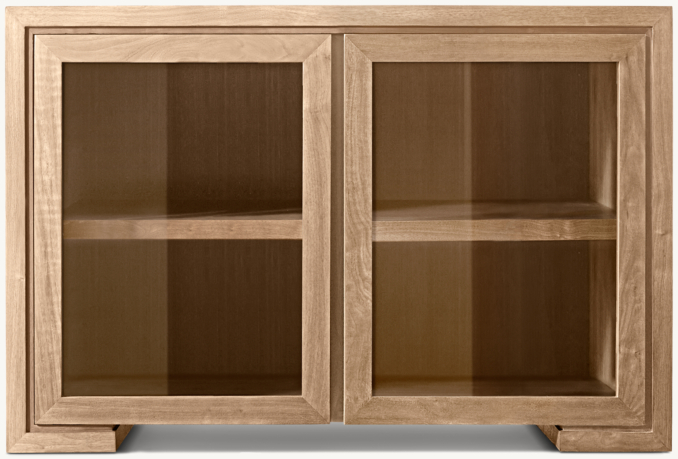 Enzo Glass Double-Door Sideboard | RH Baby & Child