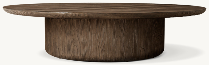 Ciro Pedestal Round Coffee Table | RH
