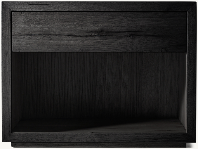 Reclaimed Oak Thin Frame Open Nightstand | RH