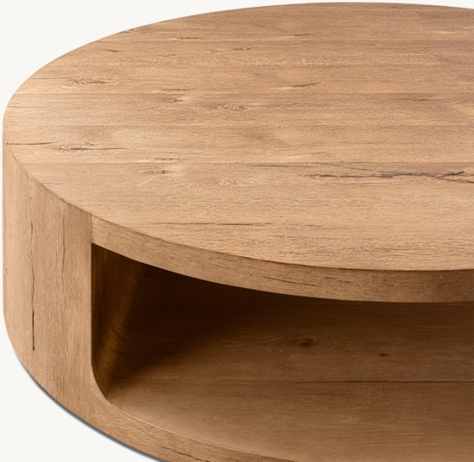 Restoration hardware round wood coffee table store