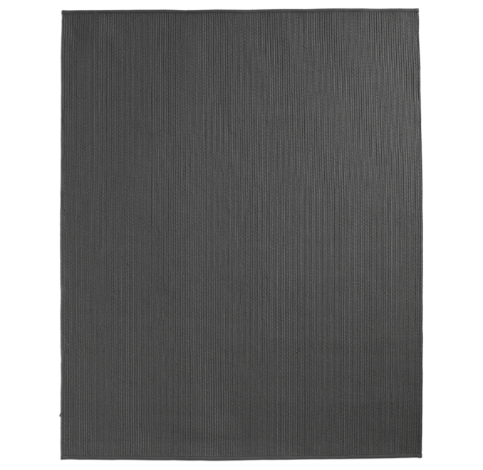 Ribbed Braid Outdoor Rug - Grey