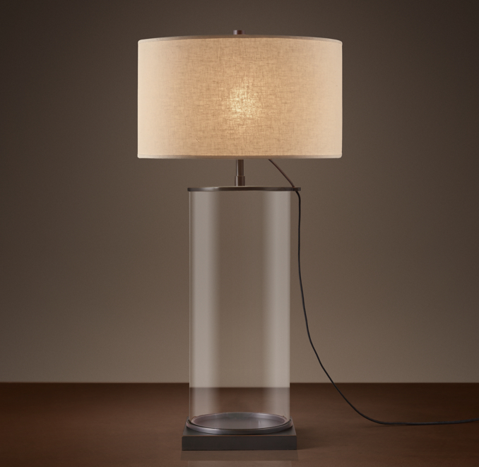 Classic Glass Column Table Lamp