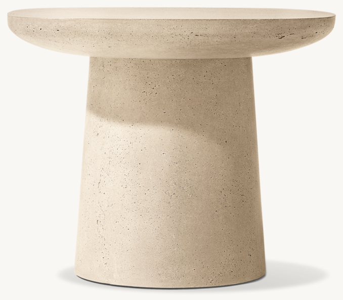 Caprera Concrete Square Side Table | RH