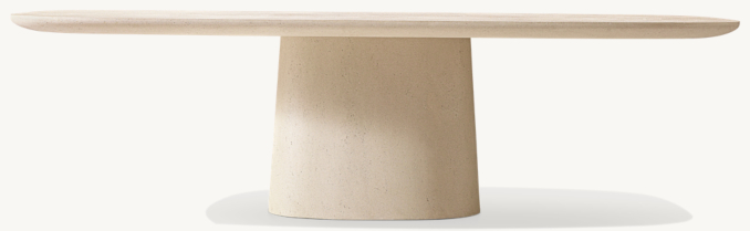 Caprera Concrete Rectangular Dining Table | RH