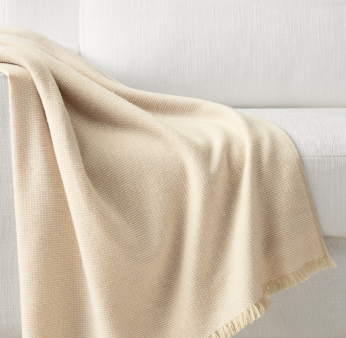Nepalese Tonal Cashmere Throw | RH