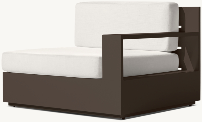 Marbella Aluminum Modular Right-Arm Chair