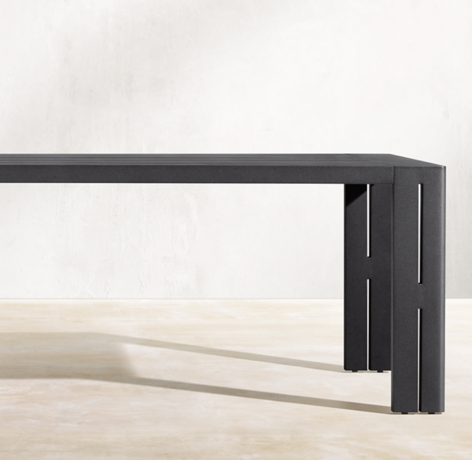 Matira Aluminum Rectangular Dining Table