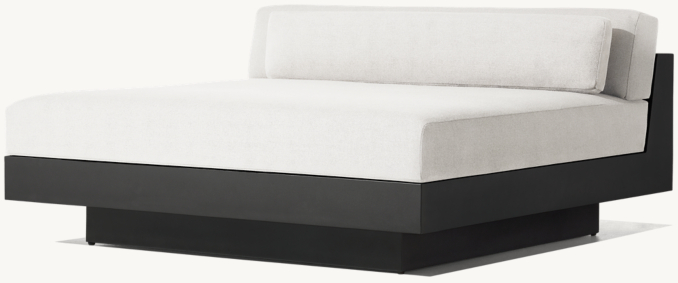 Cape Town Aluminum Armless Daybed