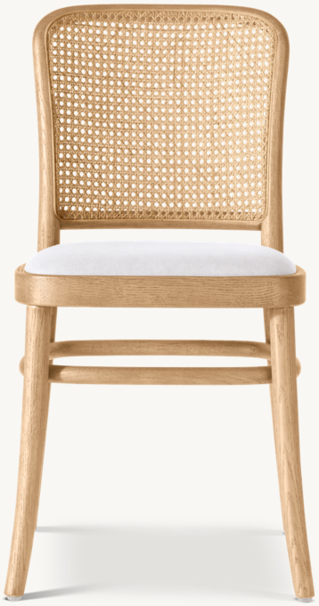 Juliette Cane Back Fabric Dining Side Chair RH