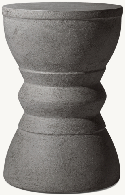 Java Concrete Drum Side Table