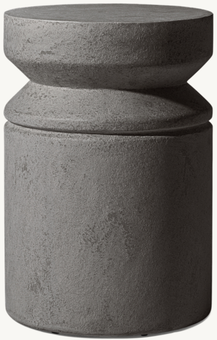 Java Concrete Spool Side Table