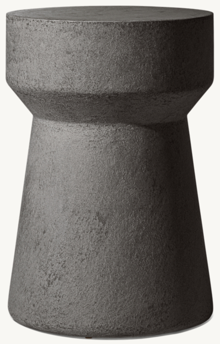 Java Concrete Taper Side Table | RH