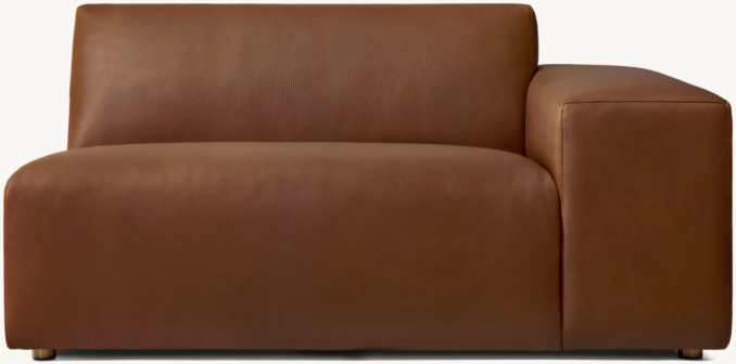 Durham Modular Leather Right-Arm Chair