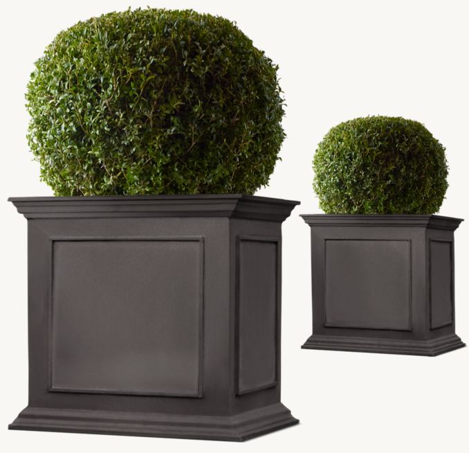 Estate Zinc Framed Panel Planter