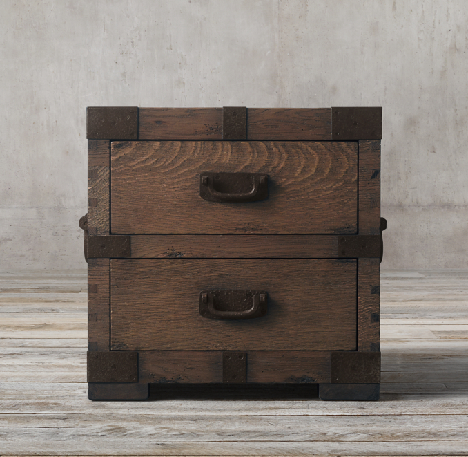 Heirloom Silver-Chest 2-Drawer Side Table