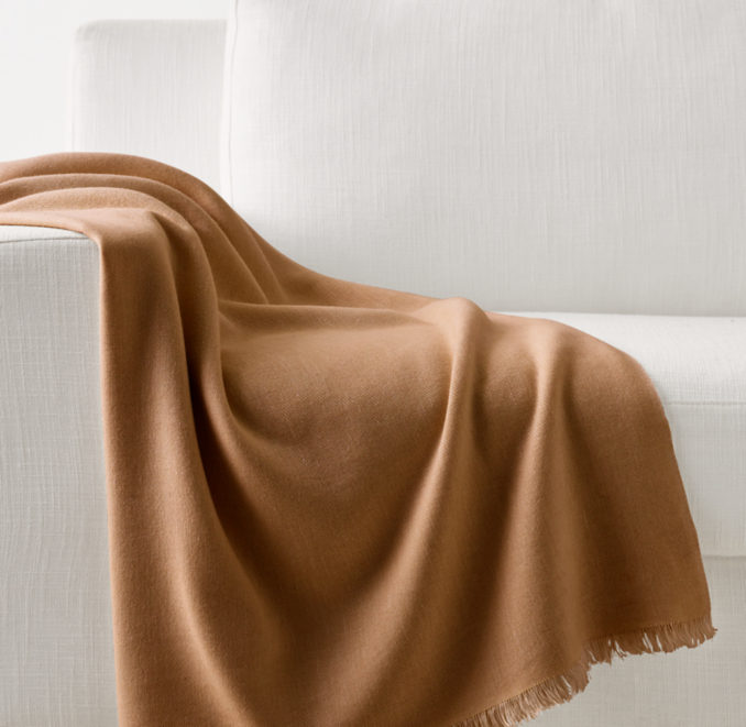 Nepalese Yak Wool & Linen Throw