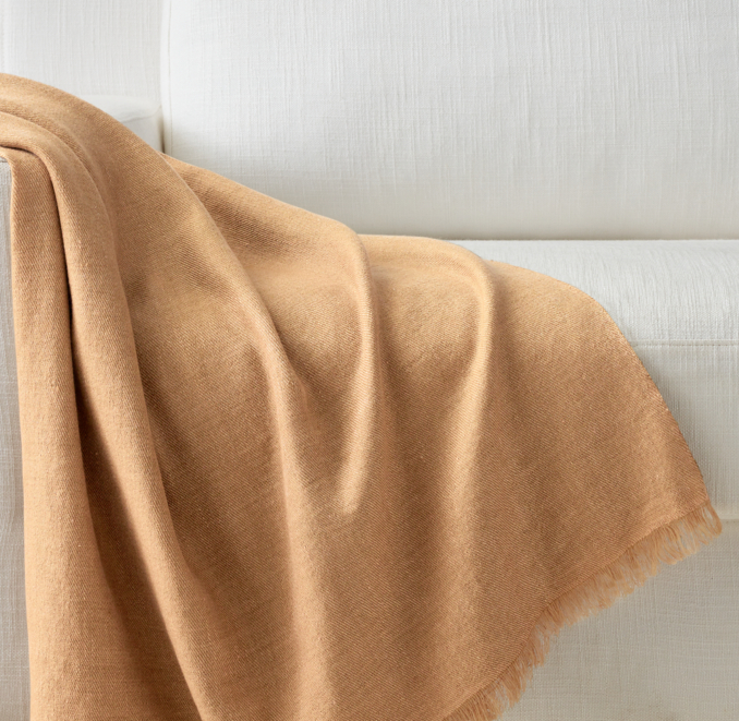 Nepalese Yak Wool & Linen Throw