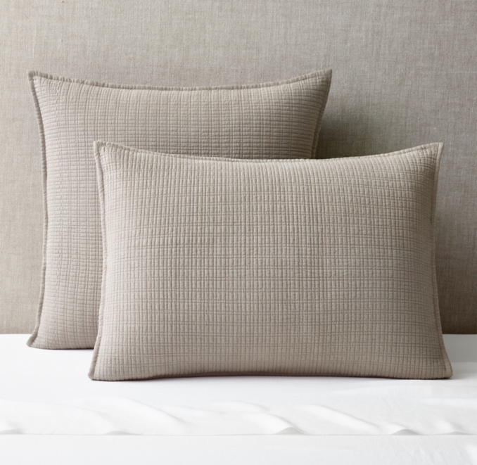 Textured Washed Linen Sham