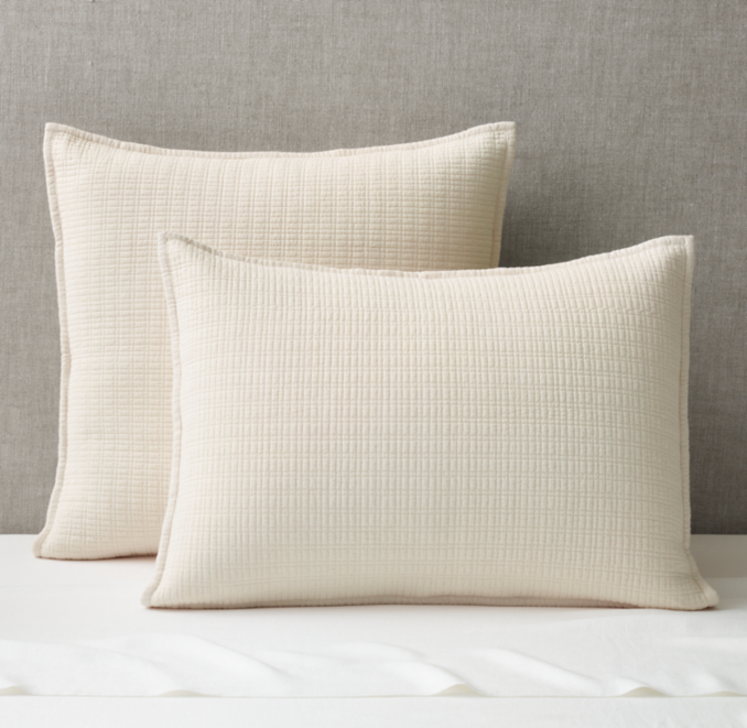 Textured Washed Linen Sham