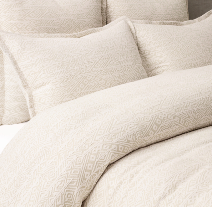 Diamond Jacquard Bedding Collection | RH