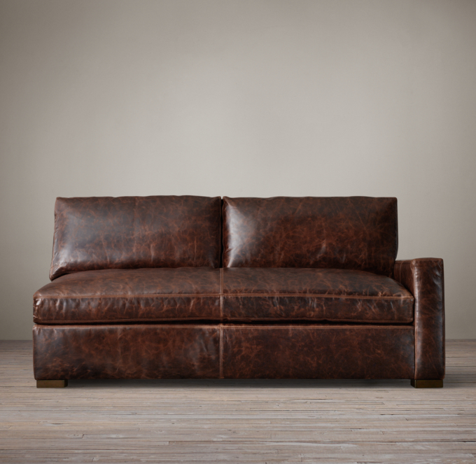 Restoration hardware maxwell leather sofa store