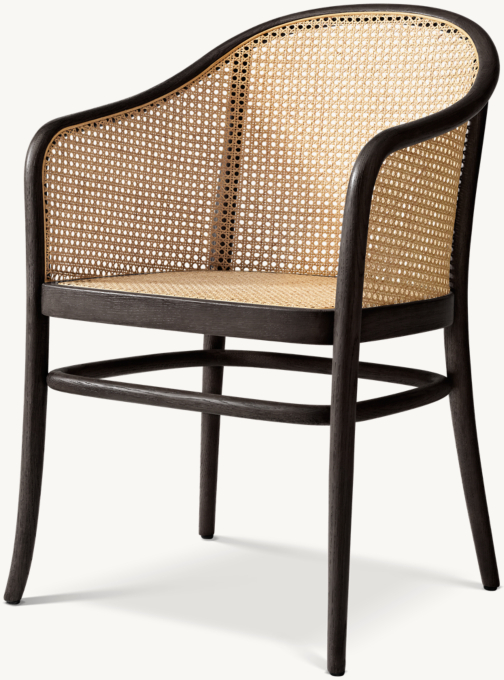 Juliette Cane Barrel Dining Armchair RH