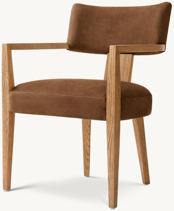 Padua Leather Dining Armchair | RH