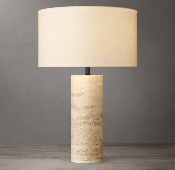 Sarezzo Stone Cylindrical Accent Lamp