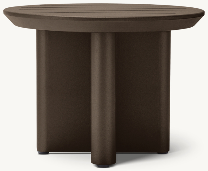Balmain Aluminum Round Side Table