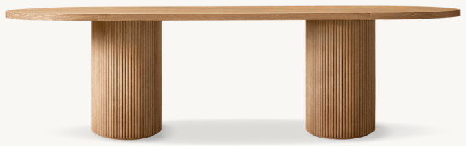 Byron Column Rectangular Dining Table