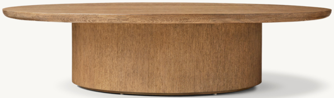Corta Pedestal Round Coffee Table