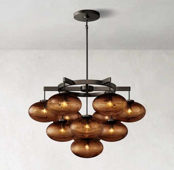 Cabrette Round Chandelier 36"