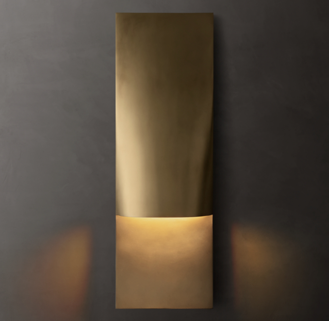 Taza Vertical Rectangular Sconce | RH