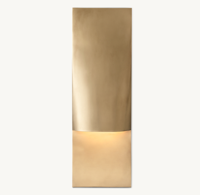 Taza Vertical Rectangular Sconce | RH