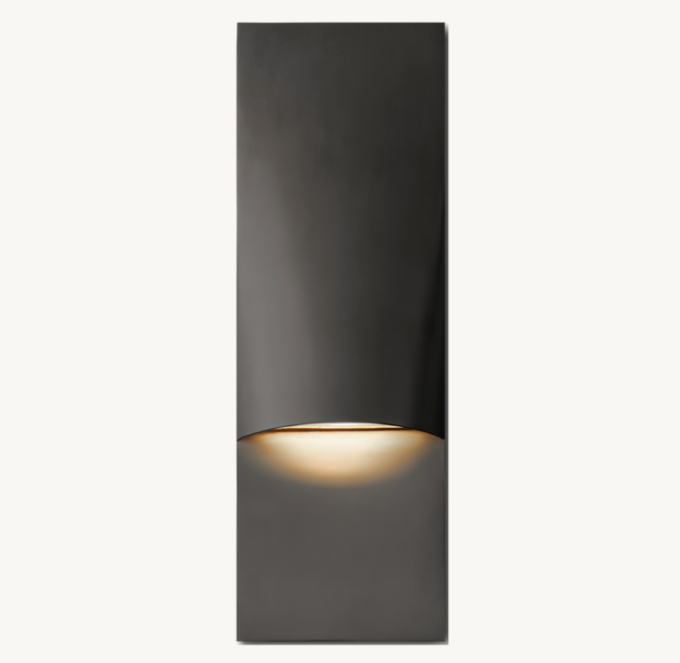 Taza Vertical Rectangular Sconce | RH