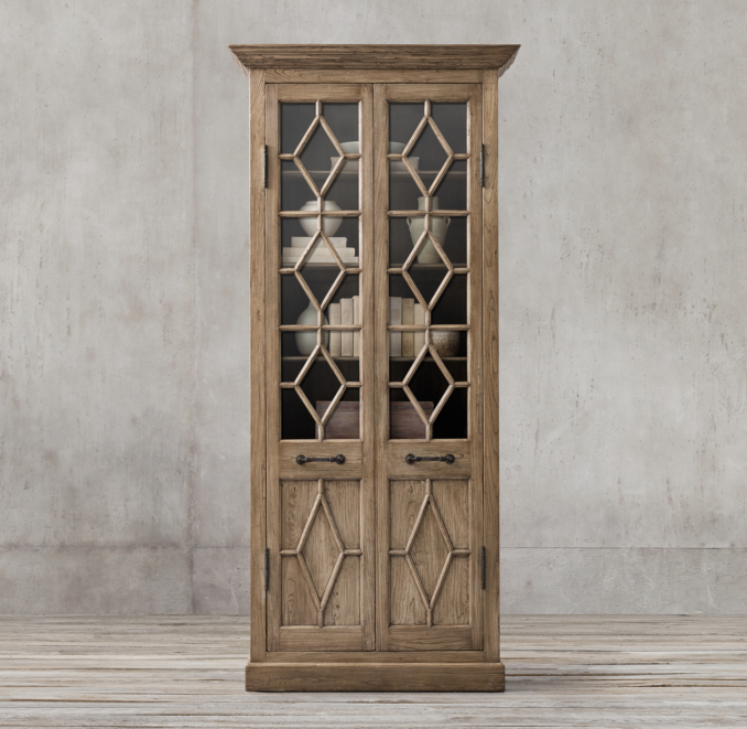 Georgian Fretwork Double-Door Cabinet