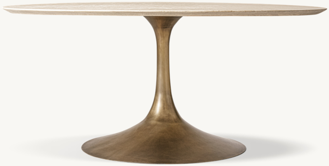 Aero Stone Round Dining Table Collection | RH