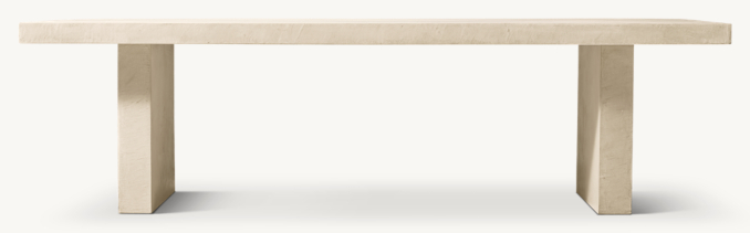 Cabrera Waxed Concrete Dining Table Collection | RH