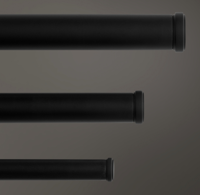 Easton Solid Brass Endcap Finial & Rod Set | RH