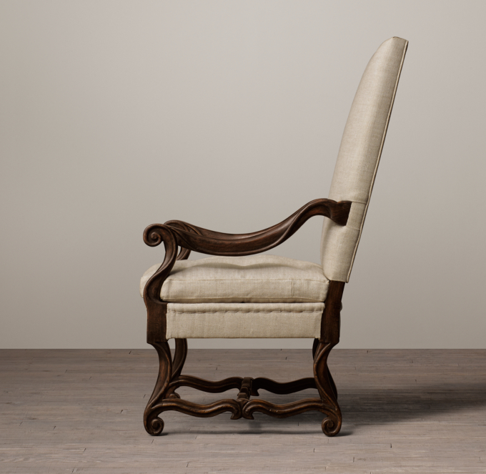 Louis XIV Os De Mouton Upholstered Chair RH