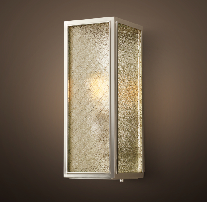 Union Filament Wire Glass Narrow Sconce