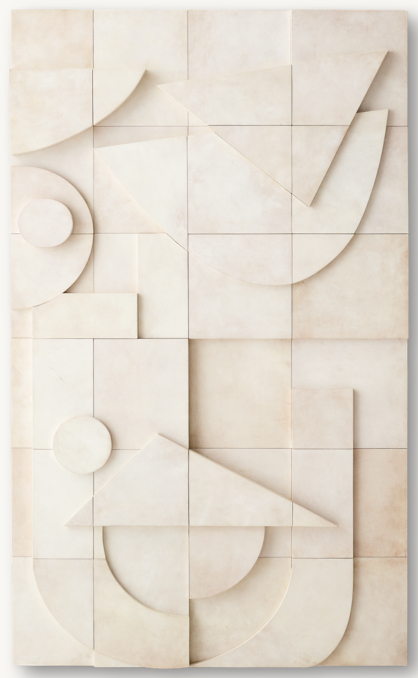 CUBIST PARCHMENT WALL PANEL II | RH