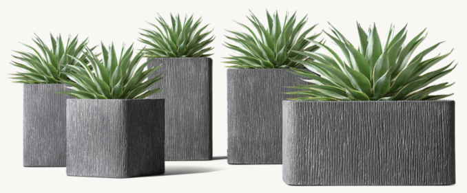 Stone & Concrete Planters | RH