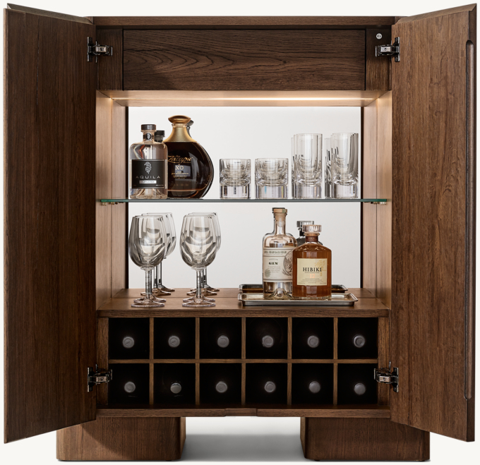 Restoration hardware wine cabinet store